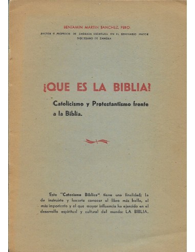 ¿QUÉ ES LA BIBLIA?